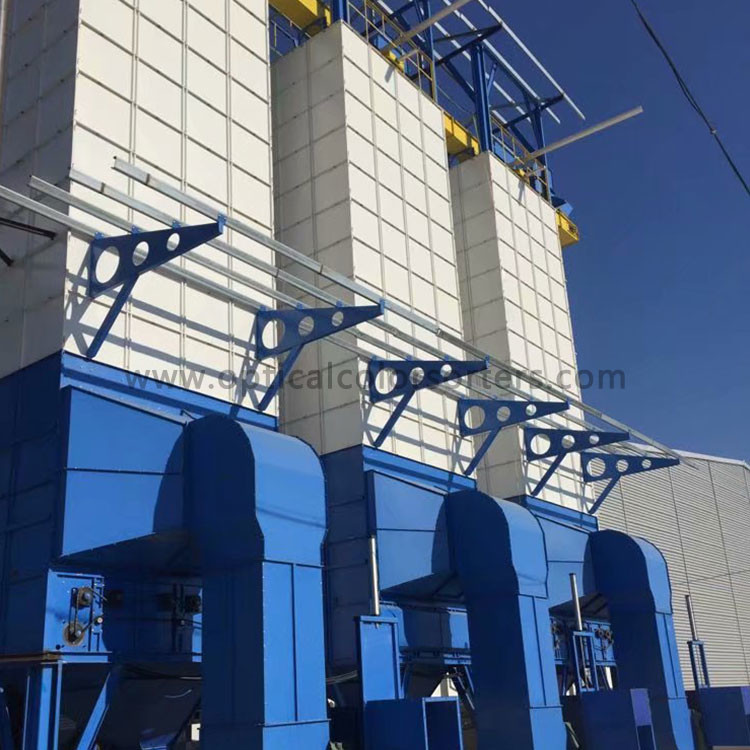 Una máquina más seca de grano del arroz del maíz del maíz del flujo ...